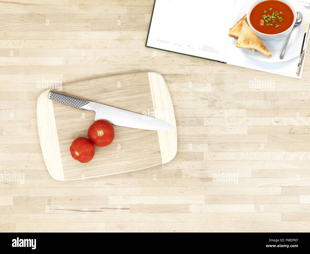 A studio photo of a cook book Stock Photo - Alamy