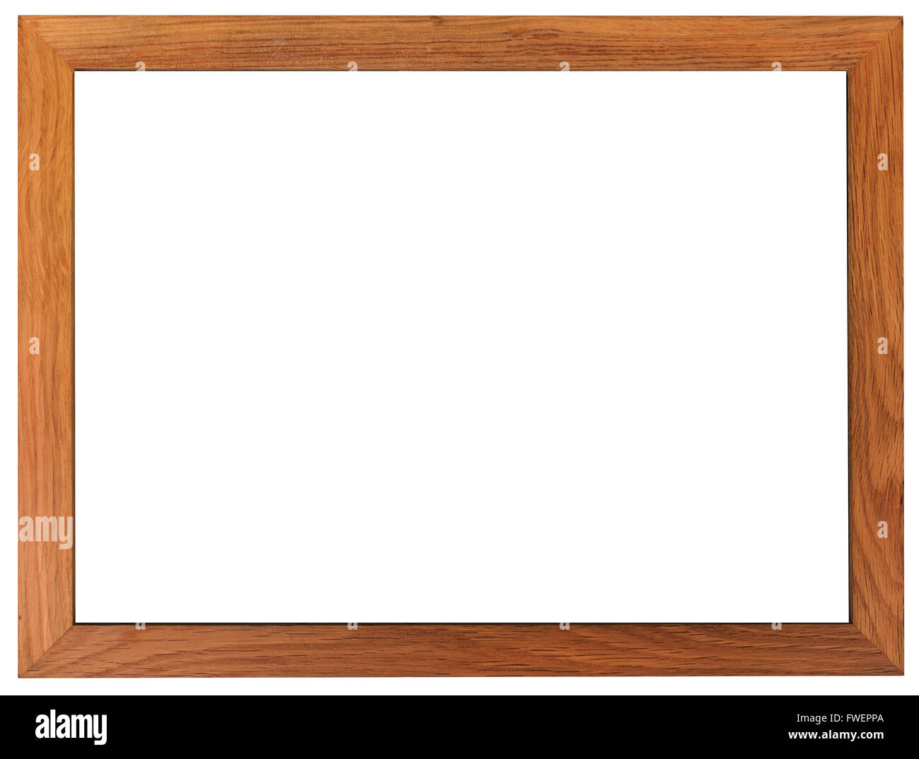 Classic frame. Slim and smooth wooden picture frame Stock Photo - Alamy
