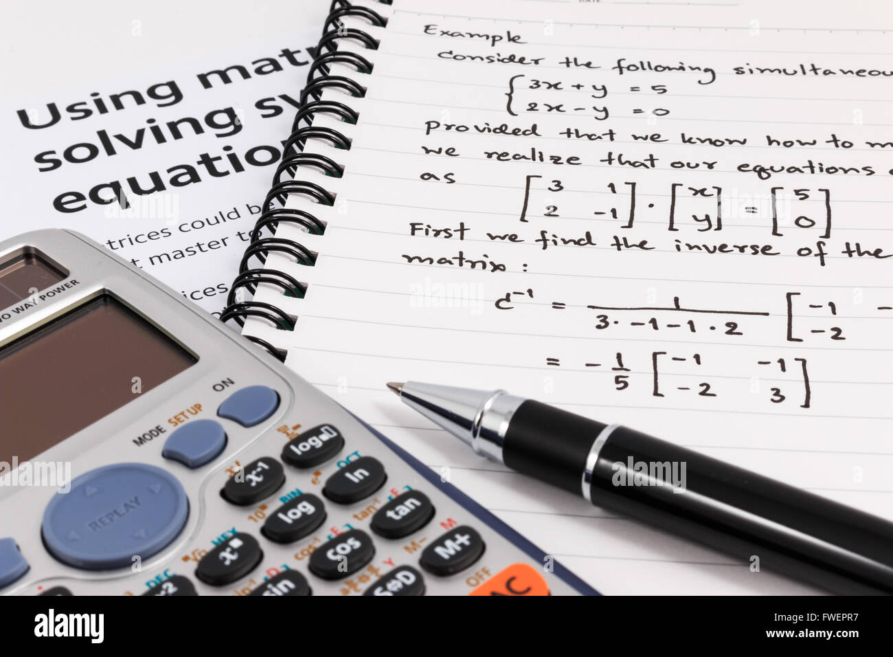 System of equations hi-res stock photography and images - Alamy