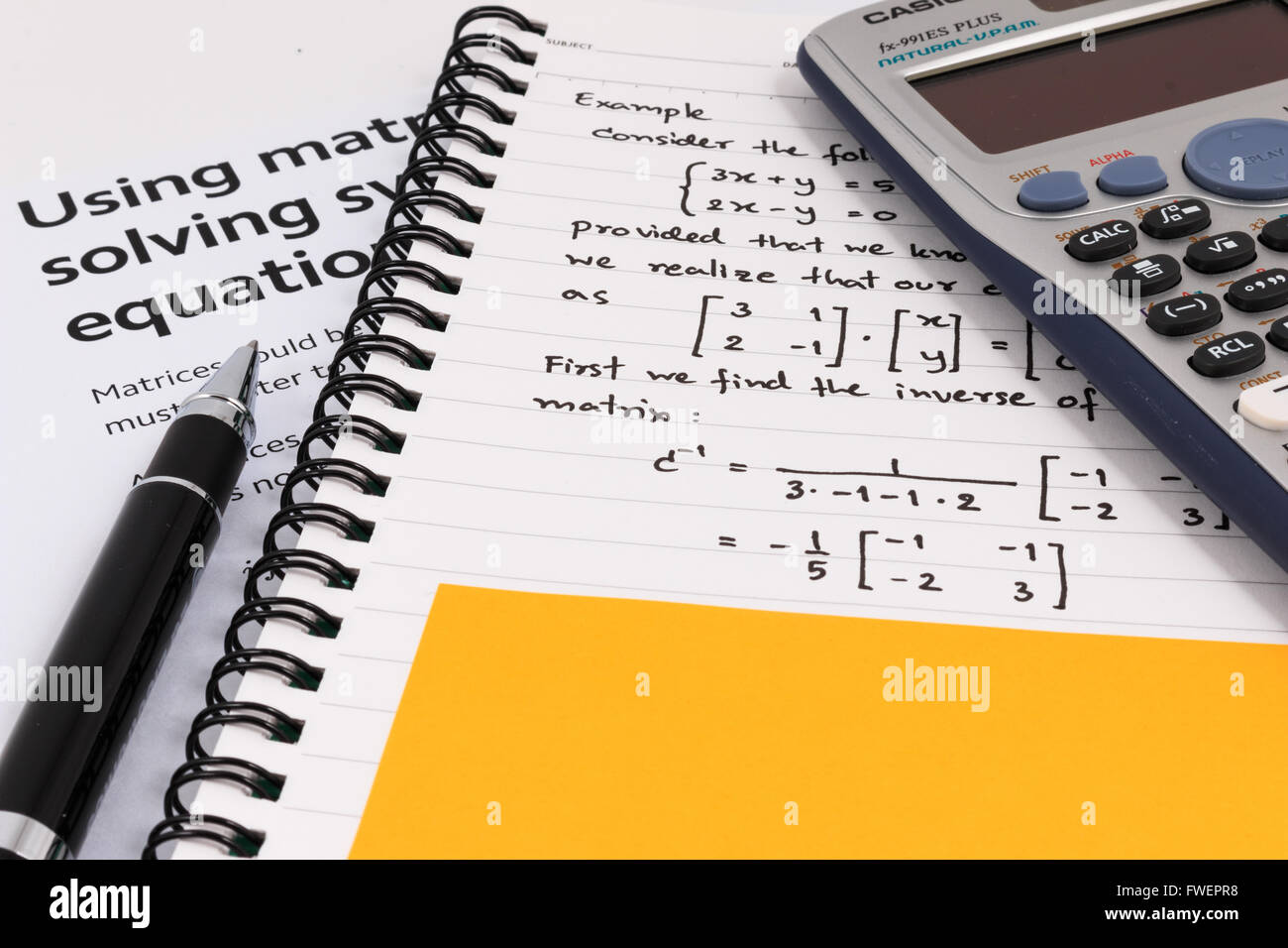 System of equations hi-res stock photography and images - Alamy