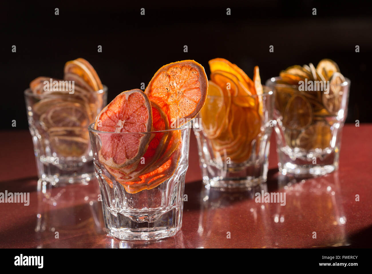 Assorted Cookies and Citrus Fruit Chips Stock Photo - Alamy