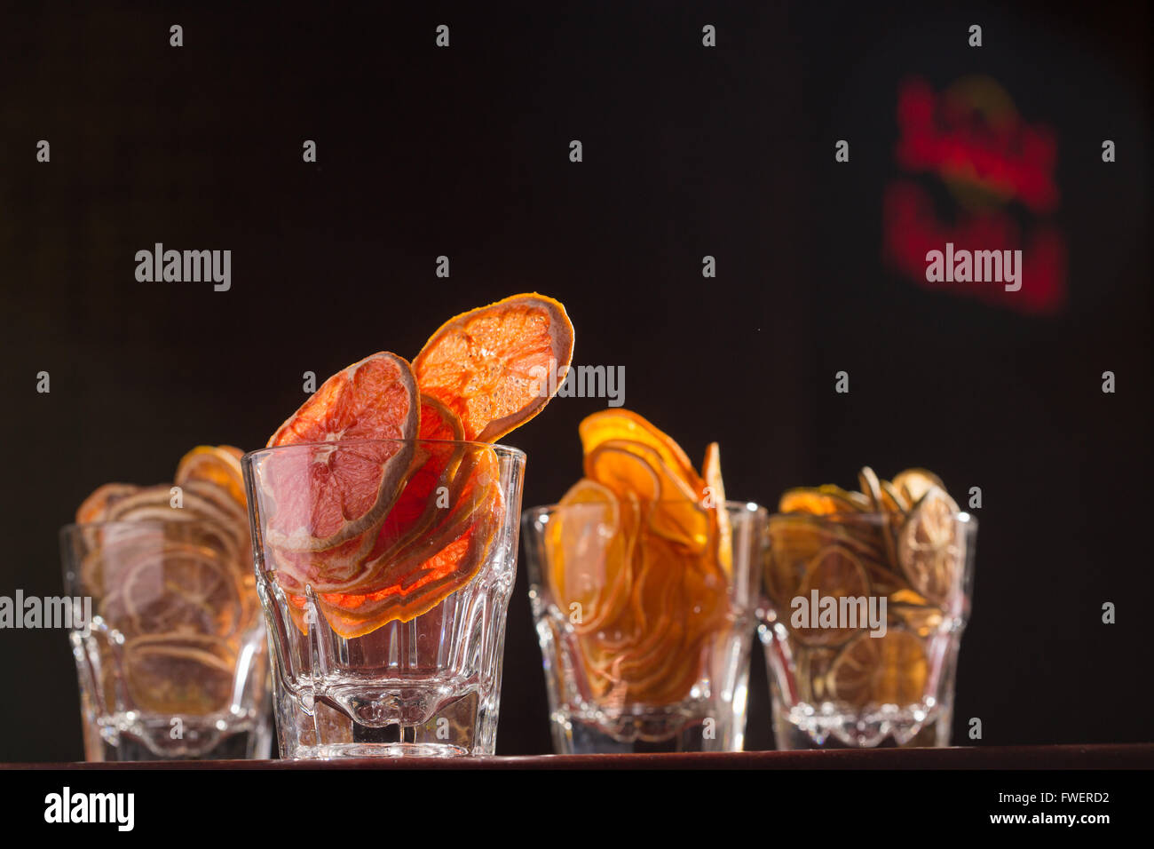 Assorted Cookies and Citrus Fruit Chips Stock Photo - Alamy