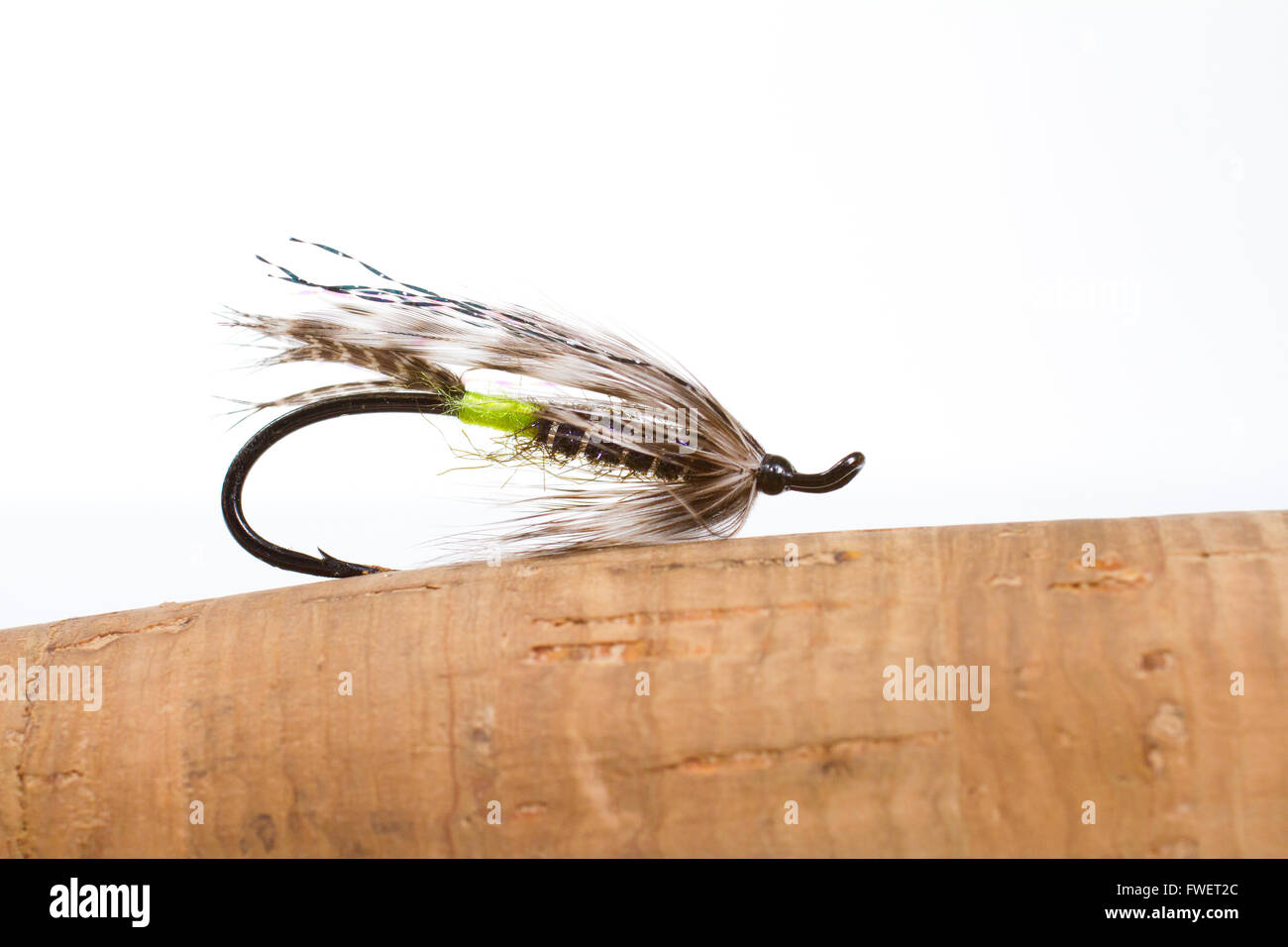 This green butted silver hilton steelhead fly fishing streamer is ...