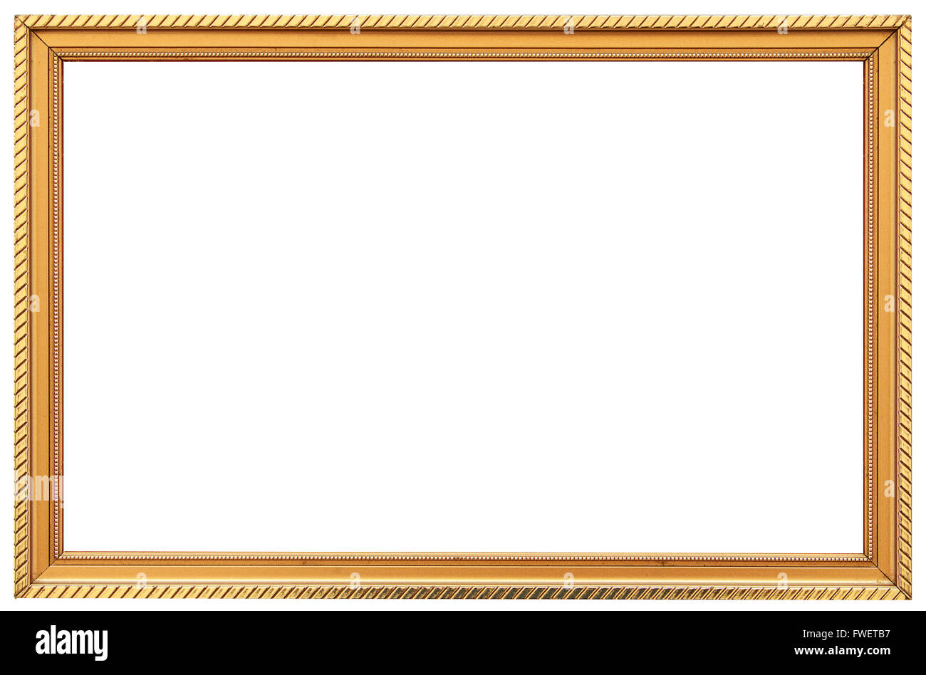 Wood vintage frame isolated on white. Wood frame simple design Stock ...