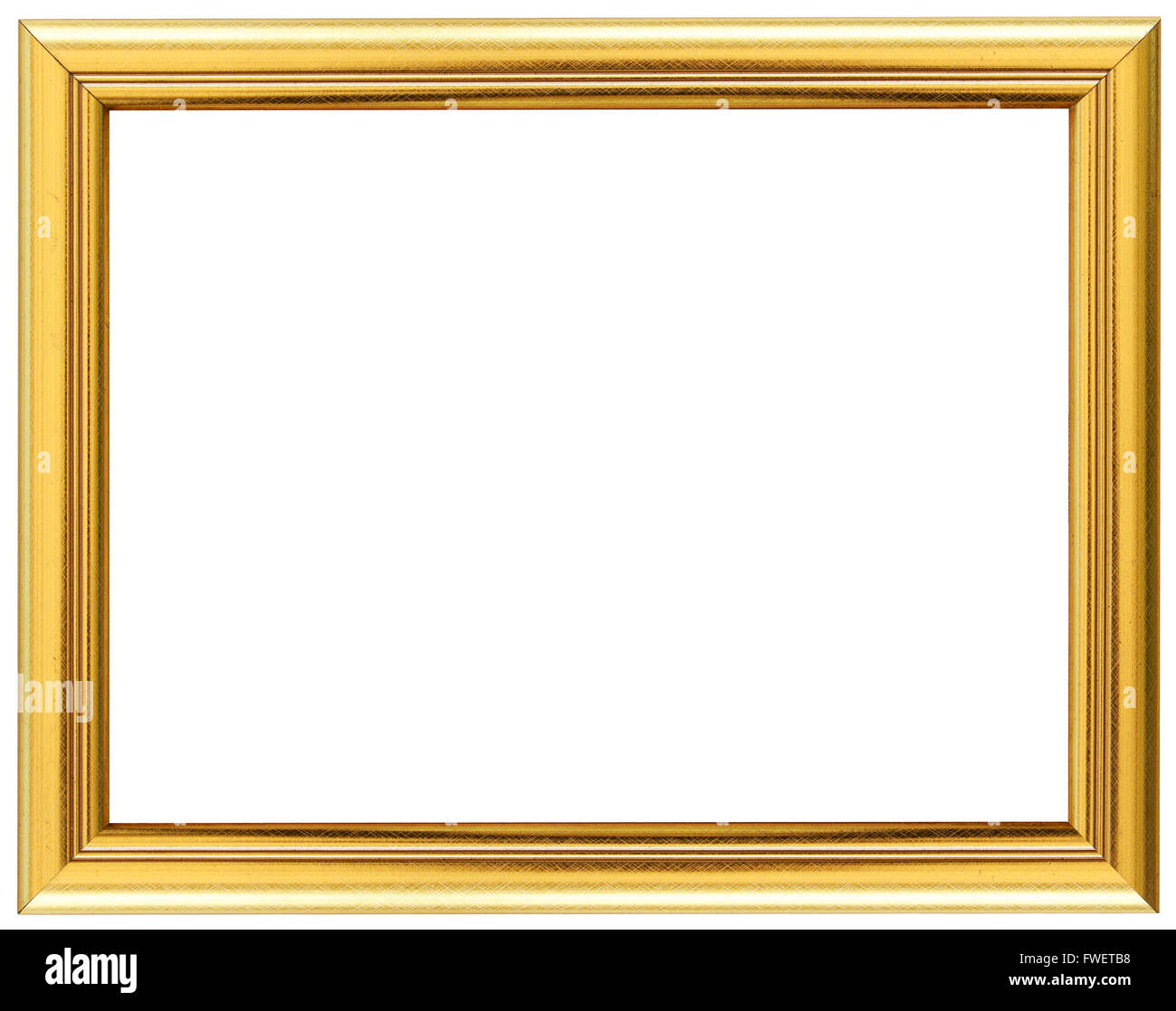 Wood vintage frame isolated on white. Wood frame simple design Stock ...