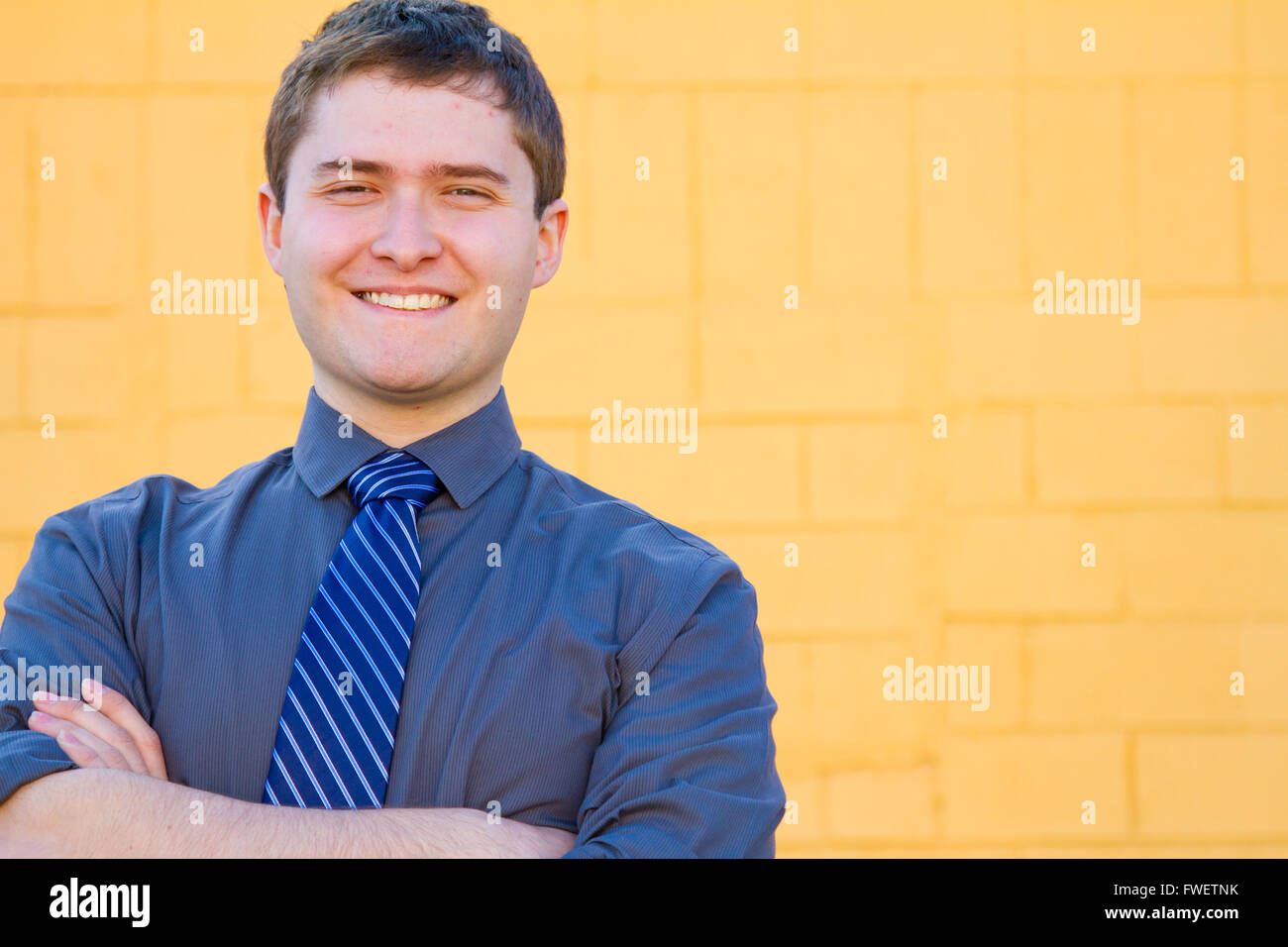 A college student business professional is photographed outside with ...