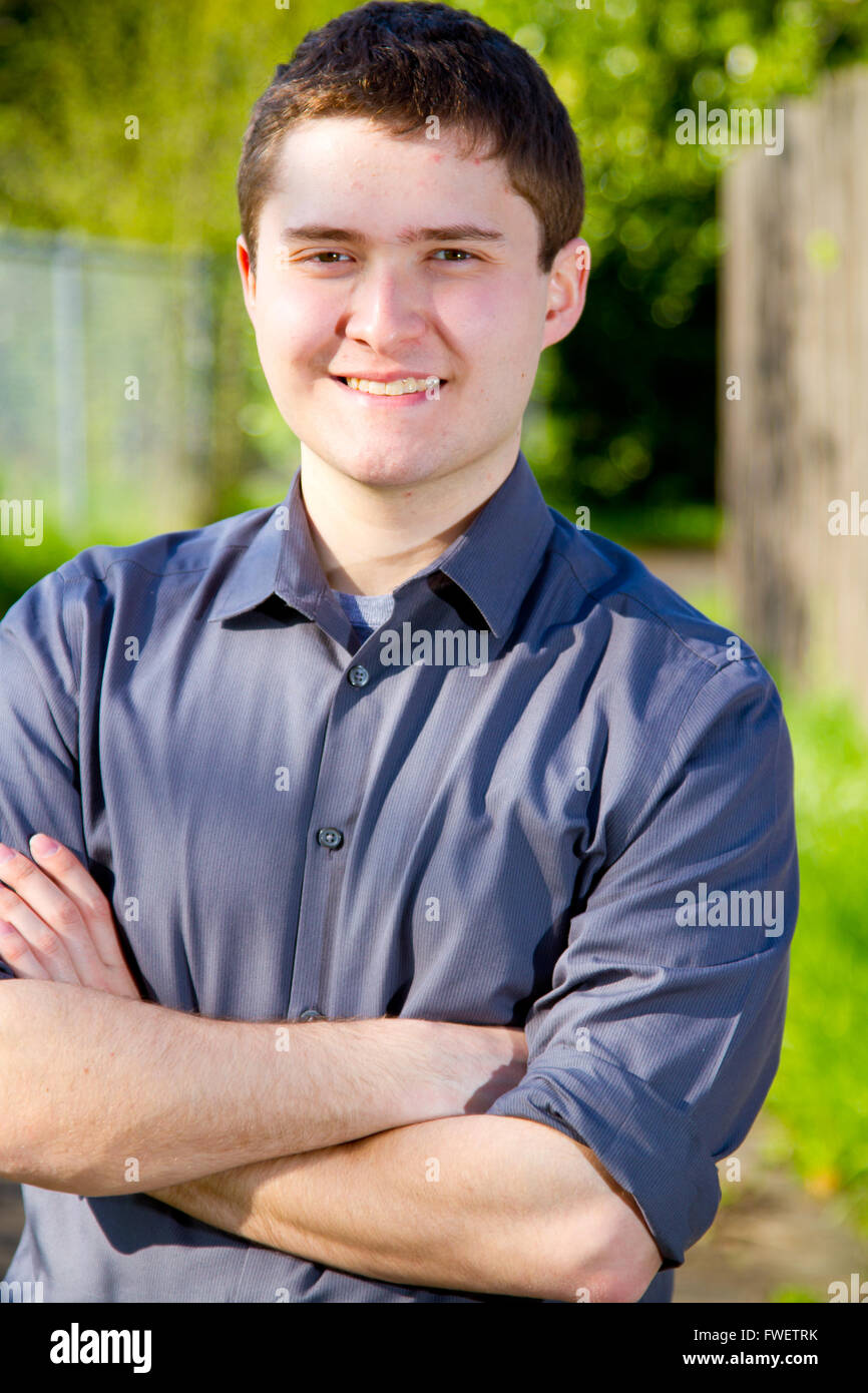 A college student business professional is photographed outside with ...