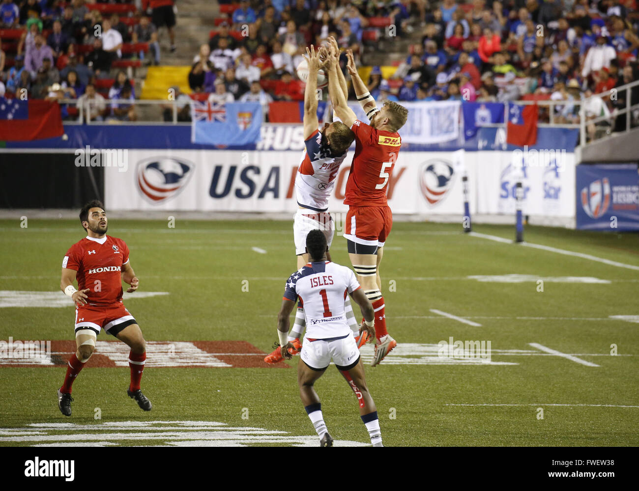 2016 USA Sevens Rugby Tournament at Sam Boyd Stadium Las Vegas ...