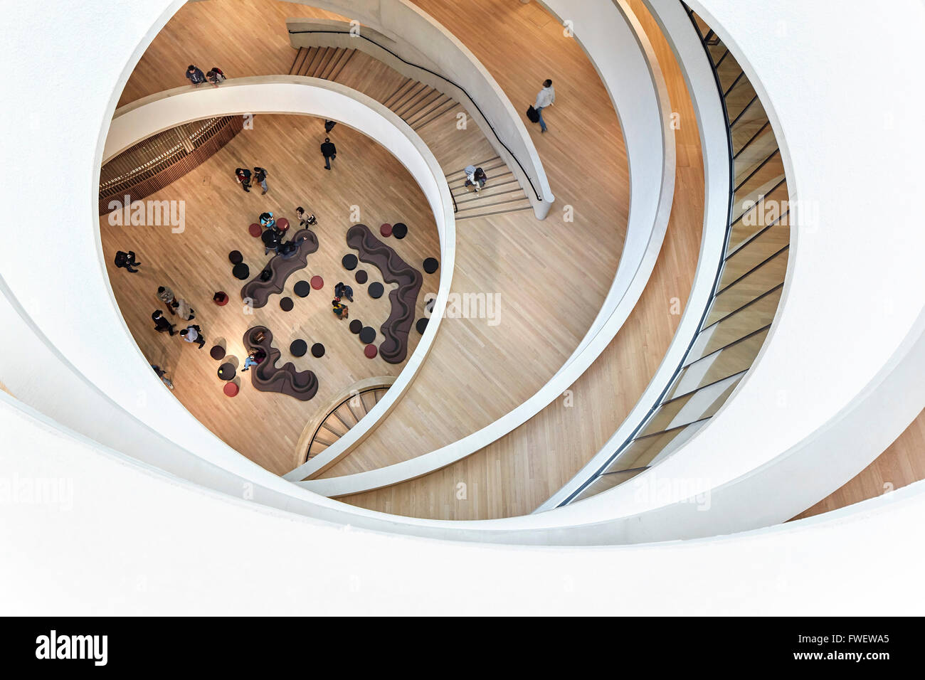 Ground floor view stairway hi-res stock photography and images - Alamy