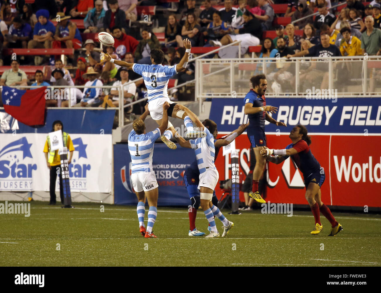 2016 USA Sevens Rugby Tournament at Sam Boyd Stadium Las Vegas ...