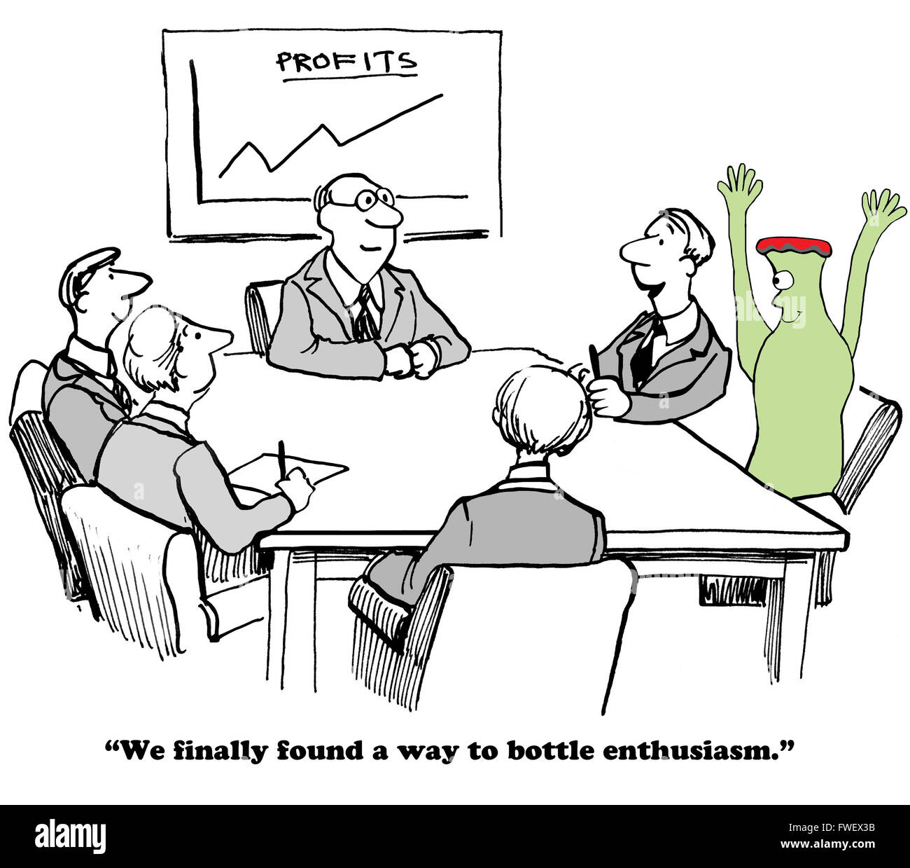 Business cartoon supportive team hi-res stock photography and images ...