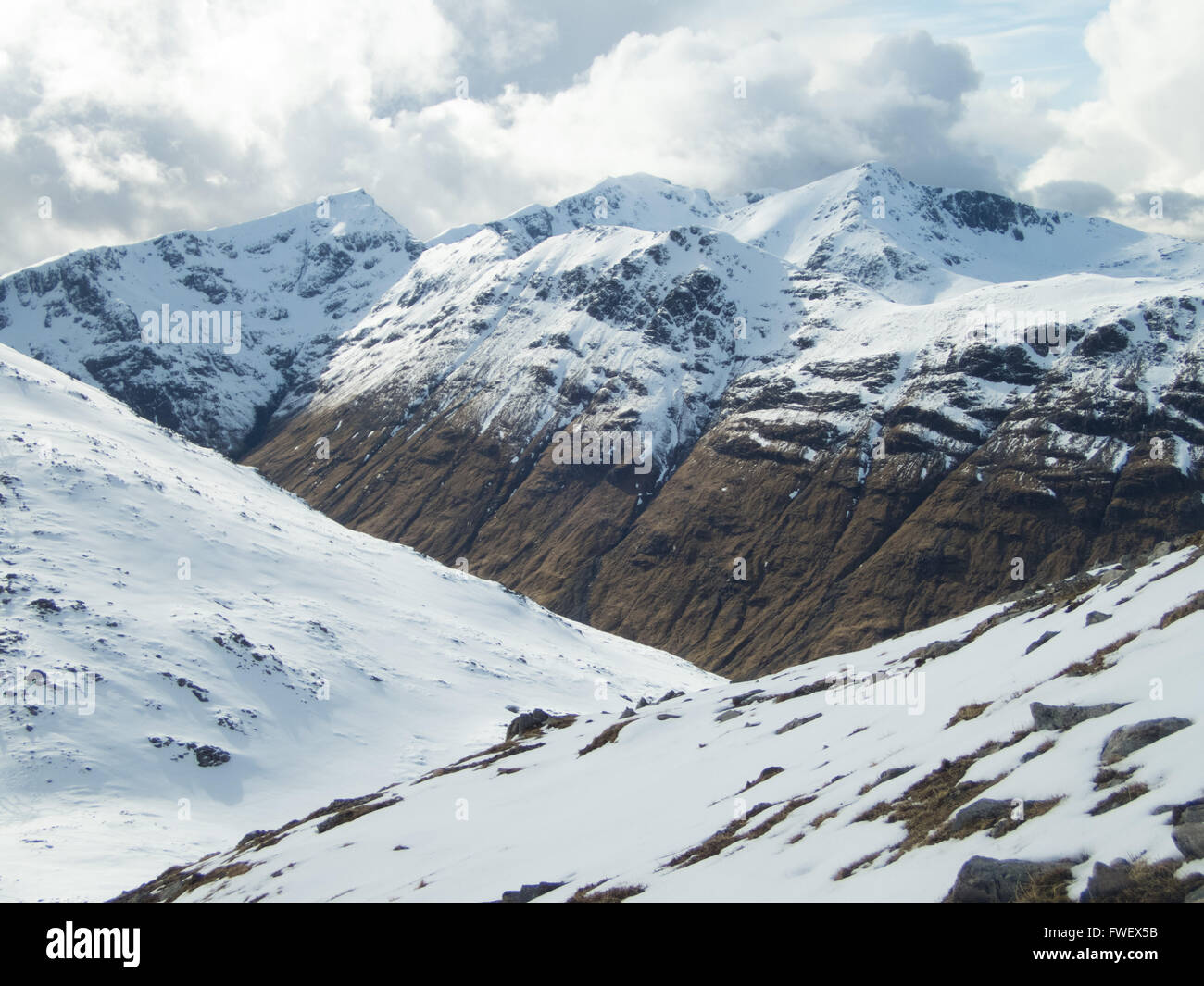 Winter on Bidean nam Bian in Glencoe, Scottish Highlands, Scotland ...
