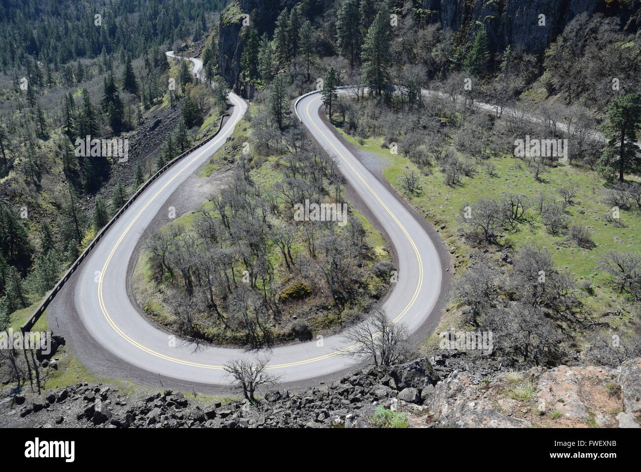 Rowena loop from rowena crest historic highway 30 hi-res stock ...