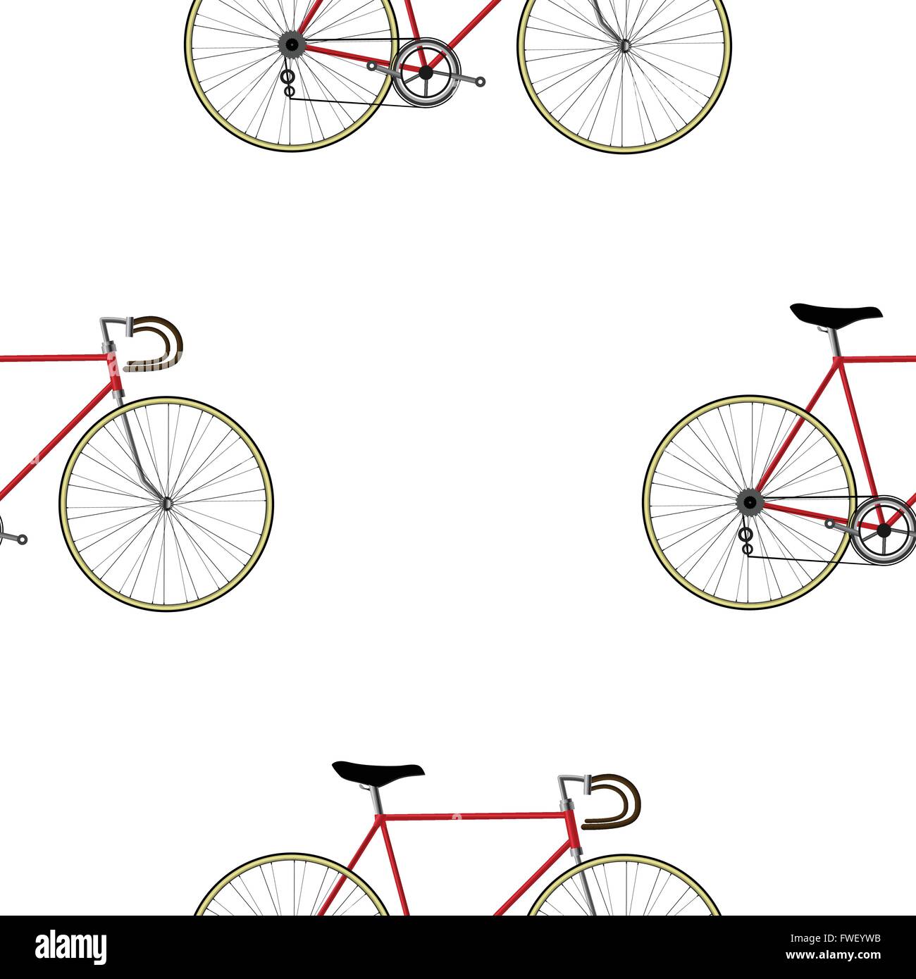 Vintage Bicycle Seamless Pattern Stock Vector Image & Art - Alamy