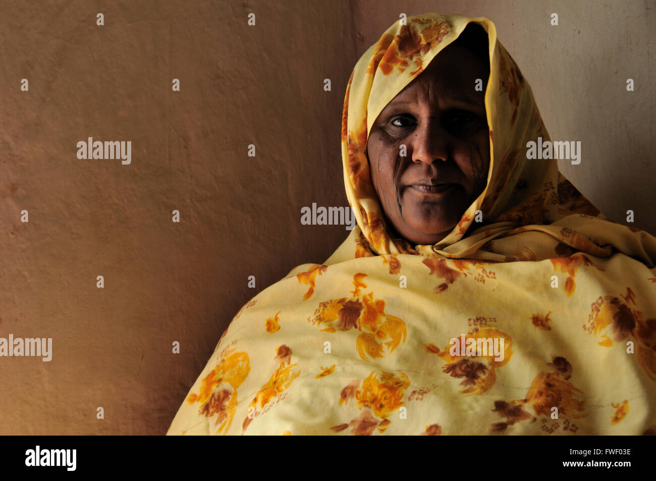 Old Lady, Nubian village, along the Nile bend Stock Photo - Alamy