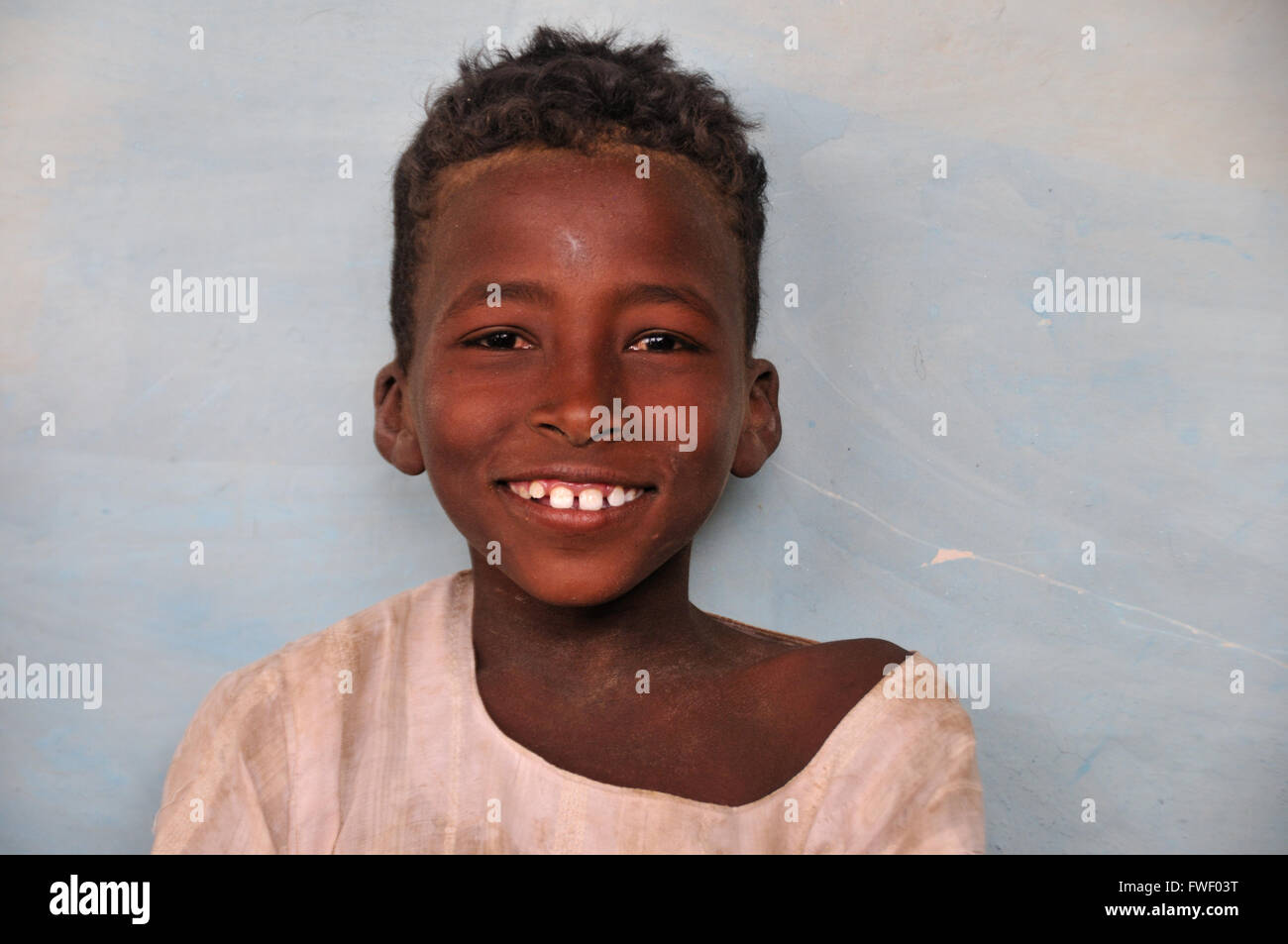 Boy, Nubian village, along the Nile bend Stock Photo - Alamy