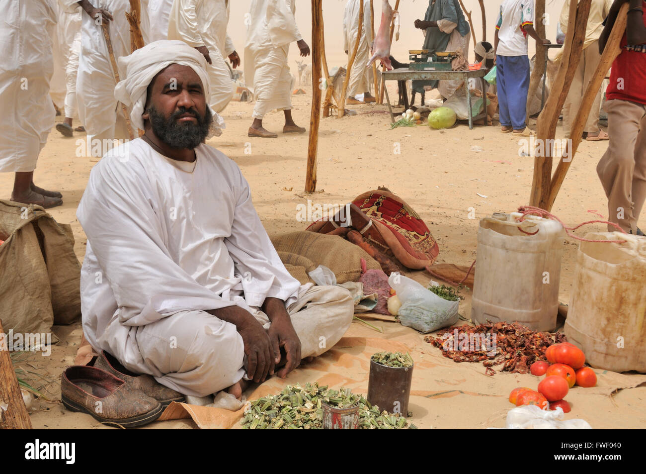 Man, Nubian market, along the Nile bend Stock Photo - Alamy