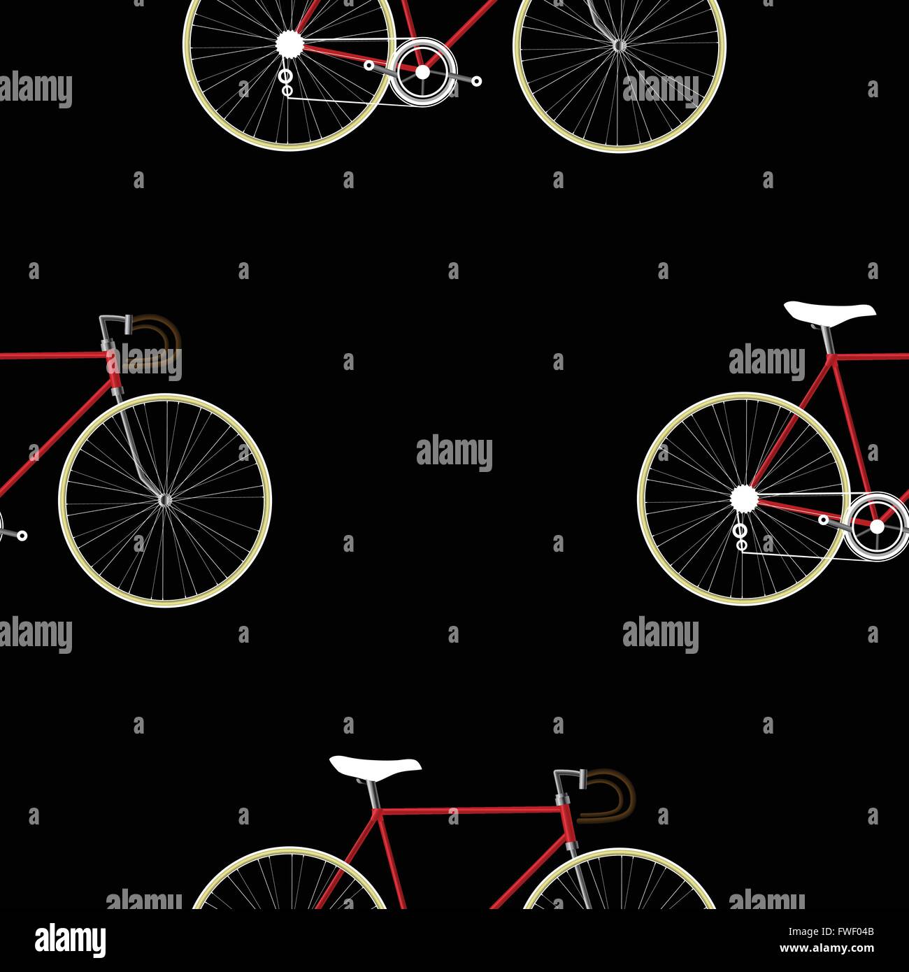 Vintage Bicycle Seamless Pattern Stock Vector Image & Art - Alamy
