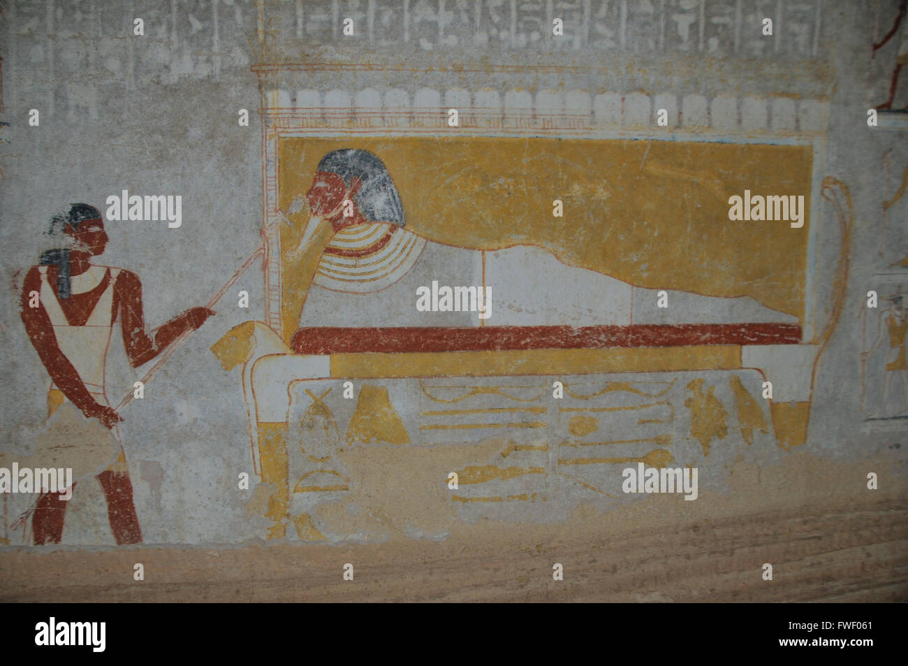 El Kurru, Royal Cemetery, Paintings Inside Tombs Stock Photo - Alamy