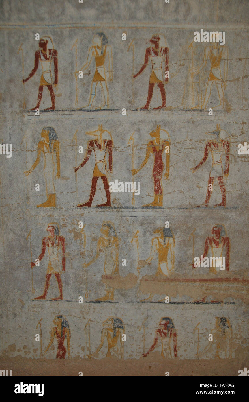 El Kurru, Royal Cemetery - Paintings Inside Tombs Stock Photo - Alamy