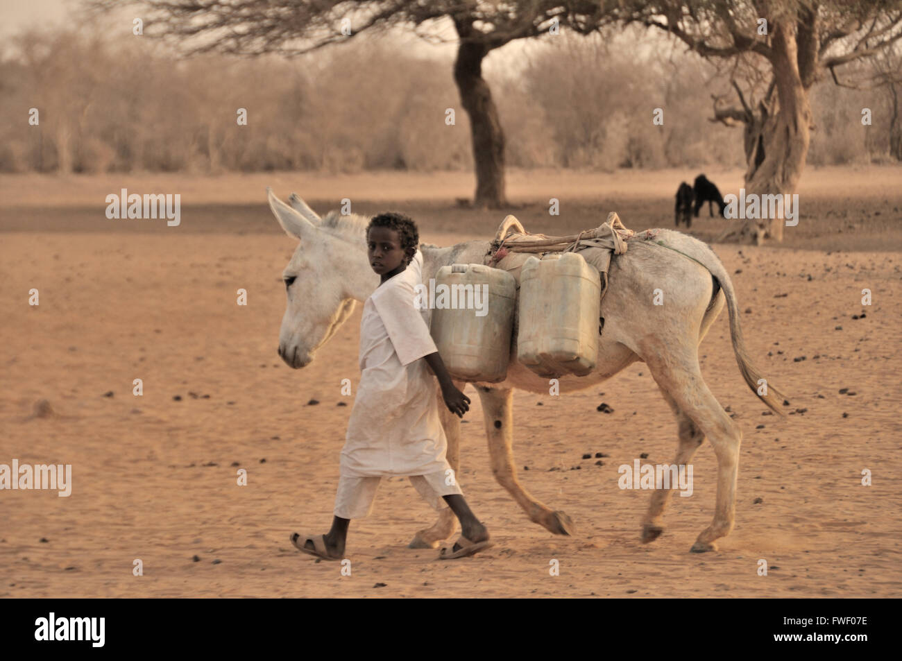 Africa boy well hi-res stock photography and images - Alamy