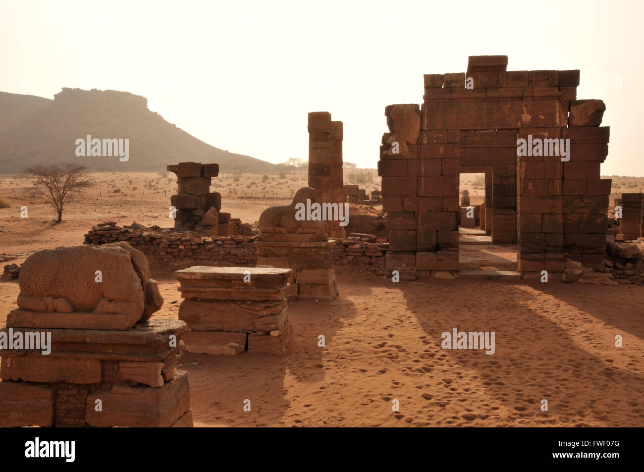 Naqa, Temple of Amun Stock Photo - Alamy