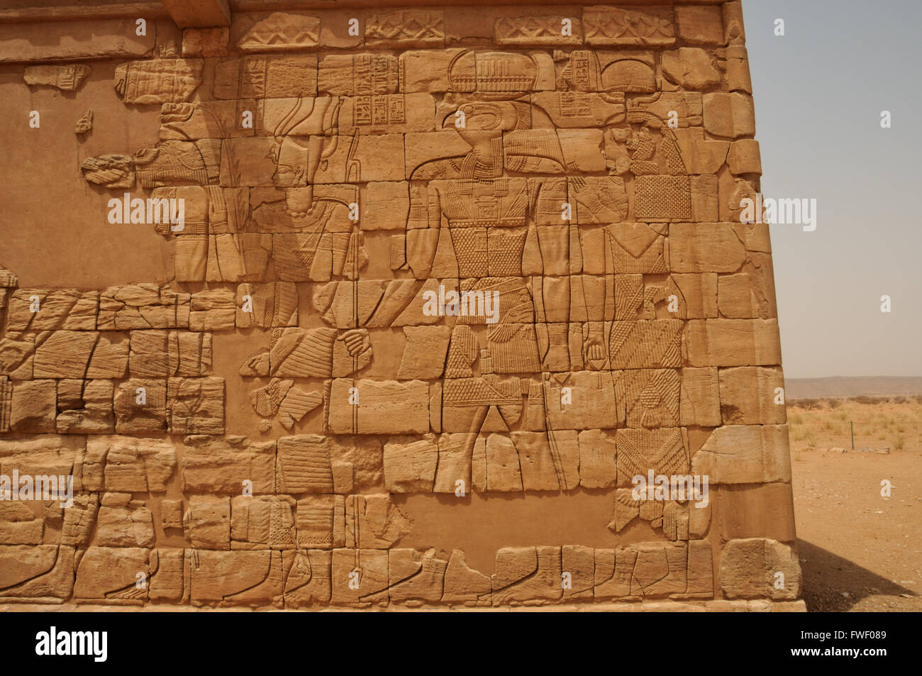 Naqa, Lion Temple Stock Photo - Alamy