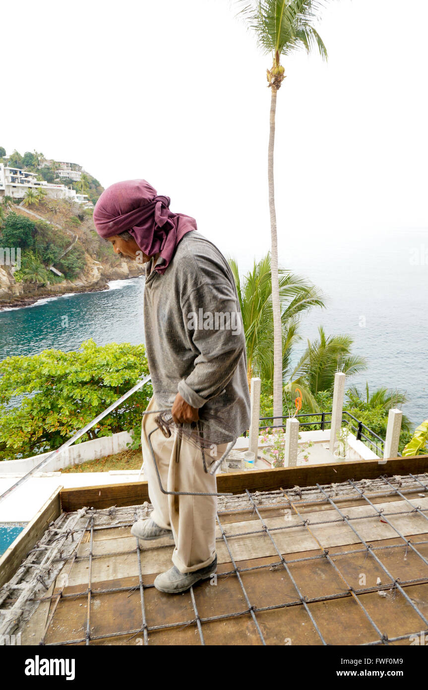 Mexican laborer working, Mexico Stock Photo - Alamy