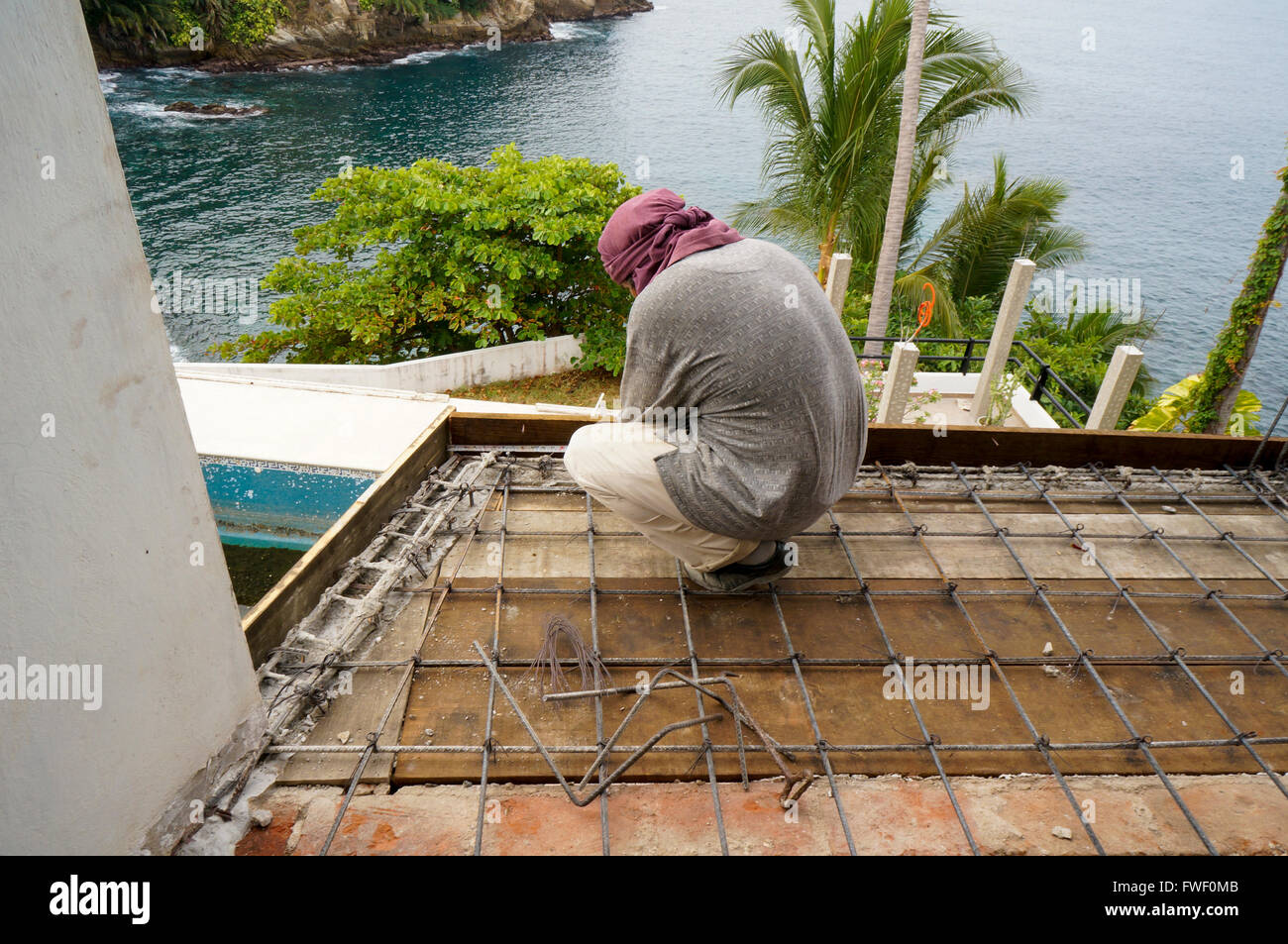 Mexican laborer working, Mexico Stock Photo - Alamy