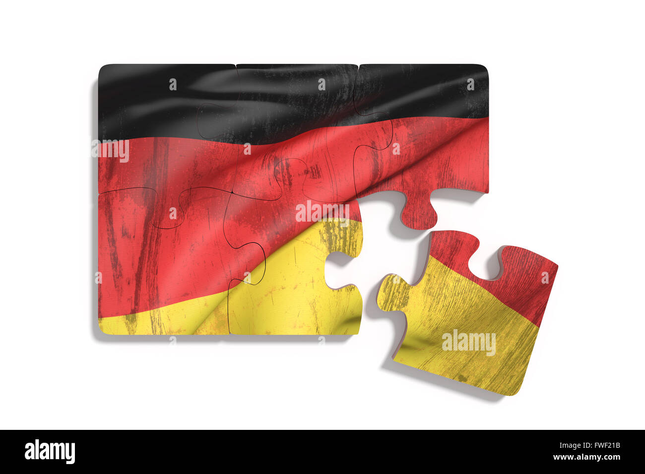 Jigsaw puzzle pieces flag germany hi-res stock photography and images ...