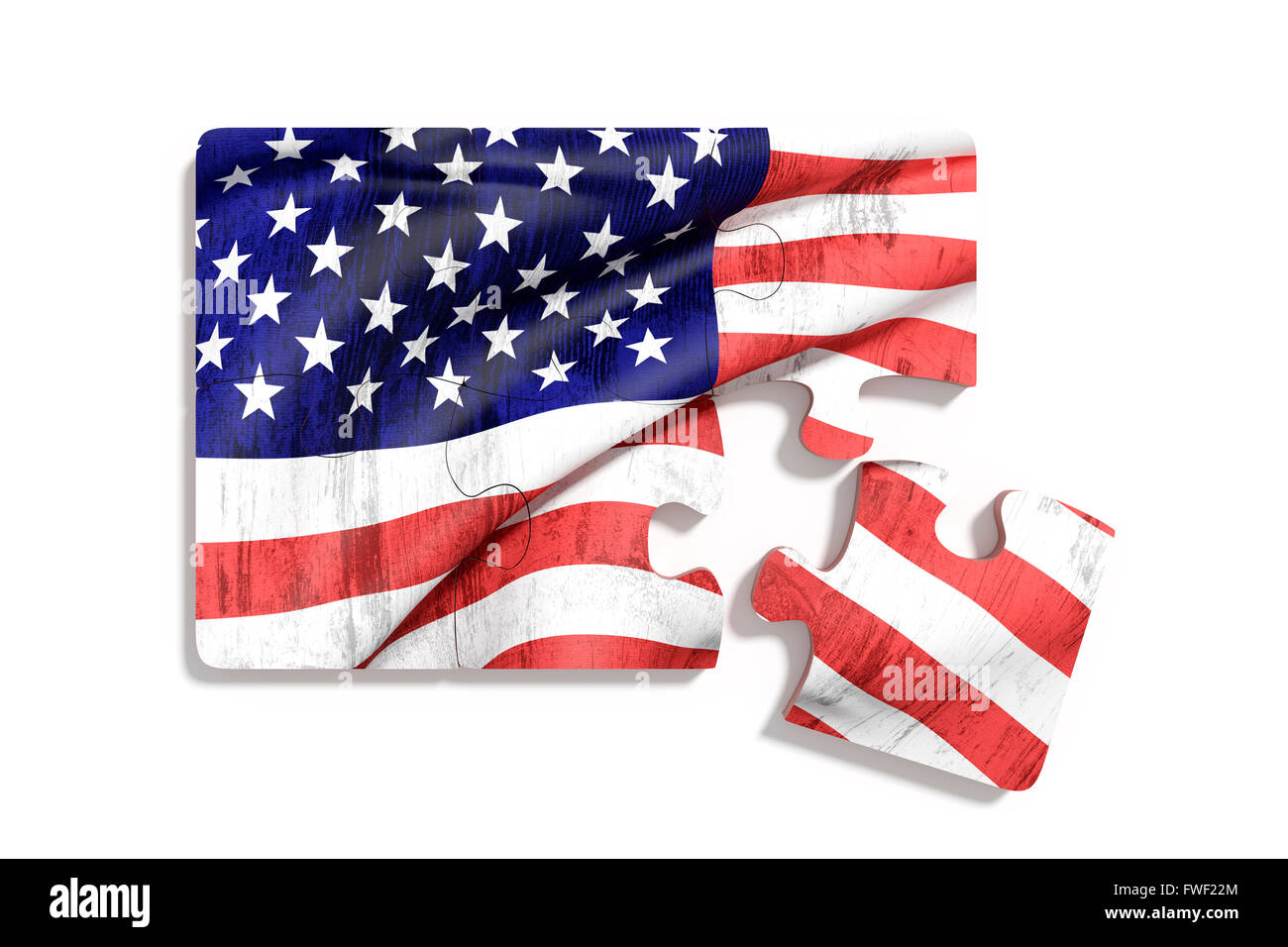 American flag jigsaw puzzle hi-res stock photography and images - Alamy