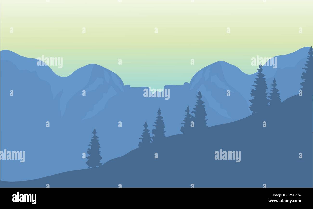 Silhouette of highlands Stock Vector Image & Art - Alamy