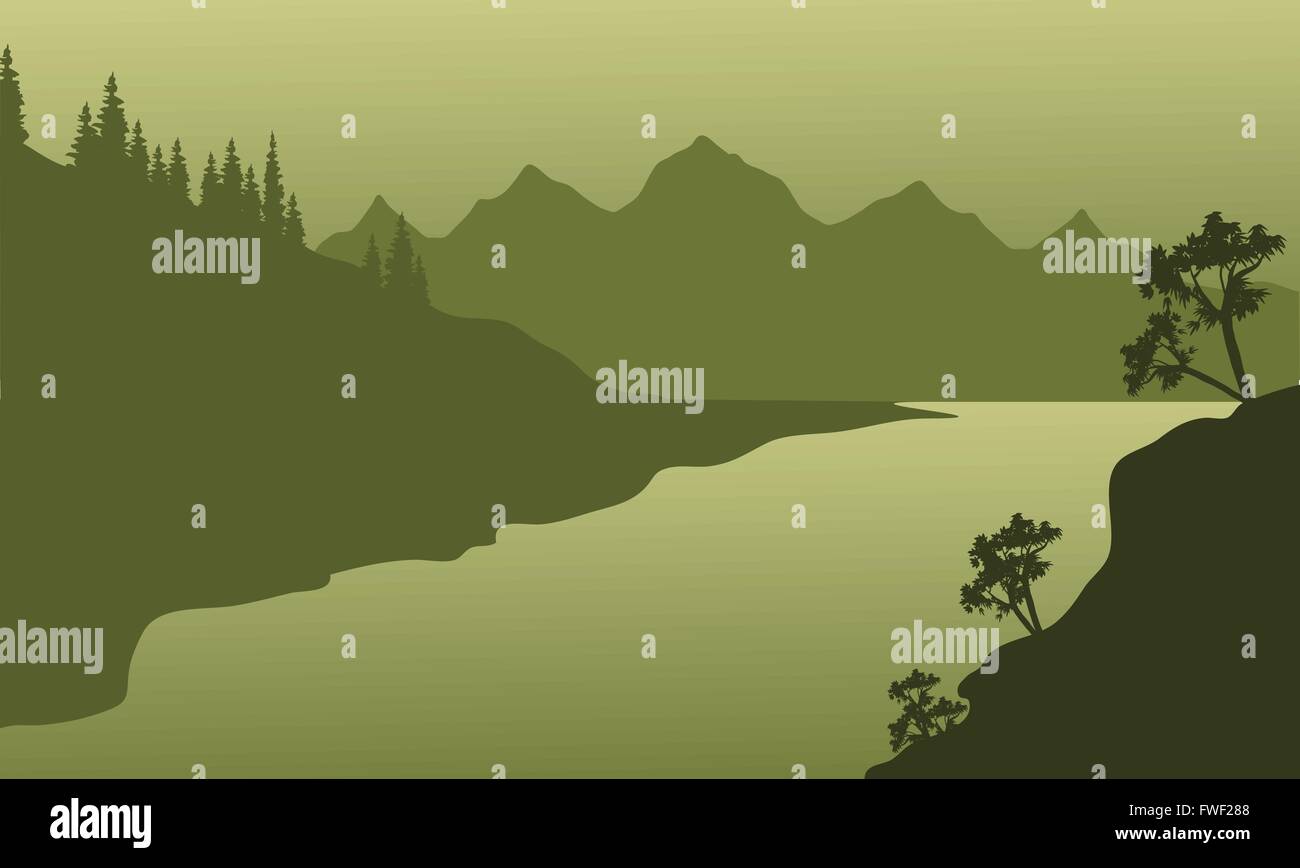 Landscape provence france Stock Vector Images - Alamy