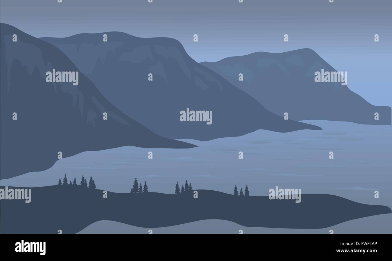 White rock cliff sea Stock Vector Images - Alamy