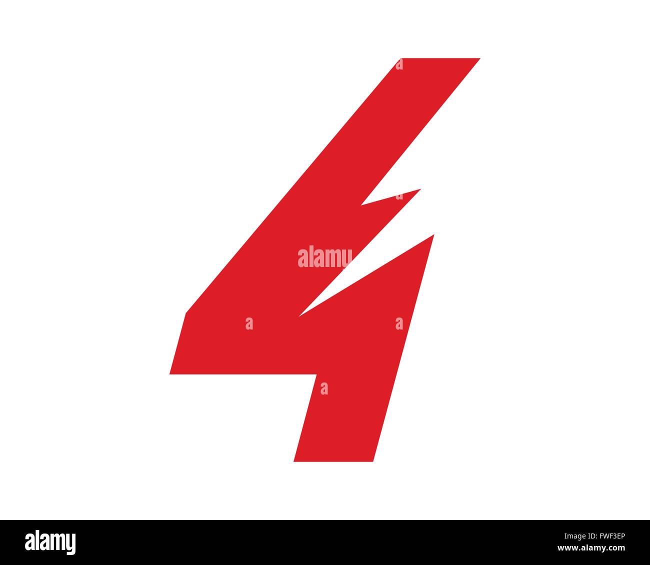 Flash Four Mark Stock Vector Image & Art - Alamy