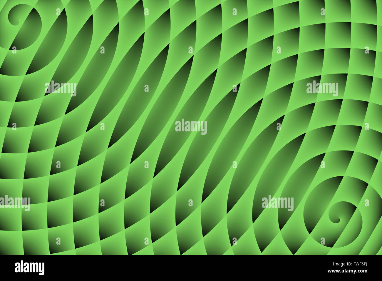 two green spiral Stock Photo - Alamy