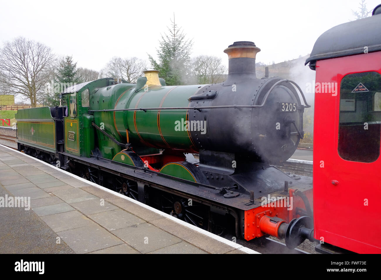 Collett Goods 3205 at Glyndyfrdwy station on the Llangollen Railway ...