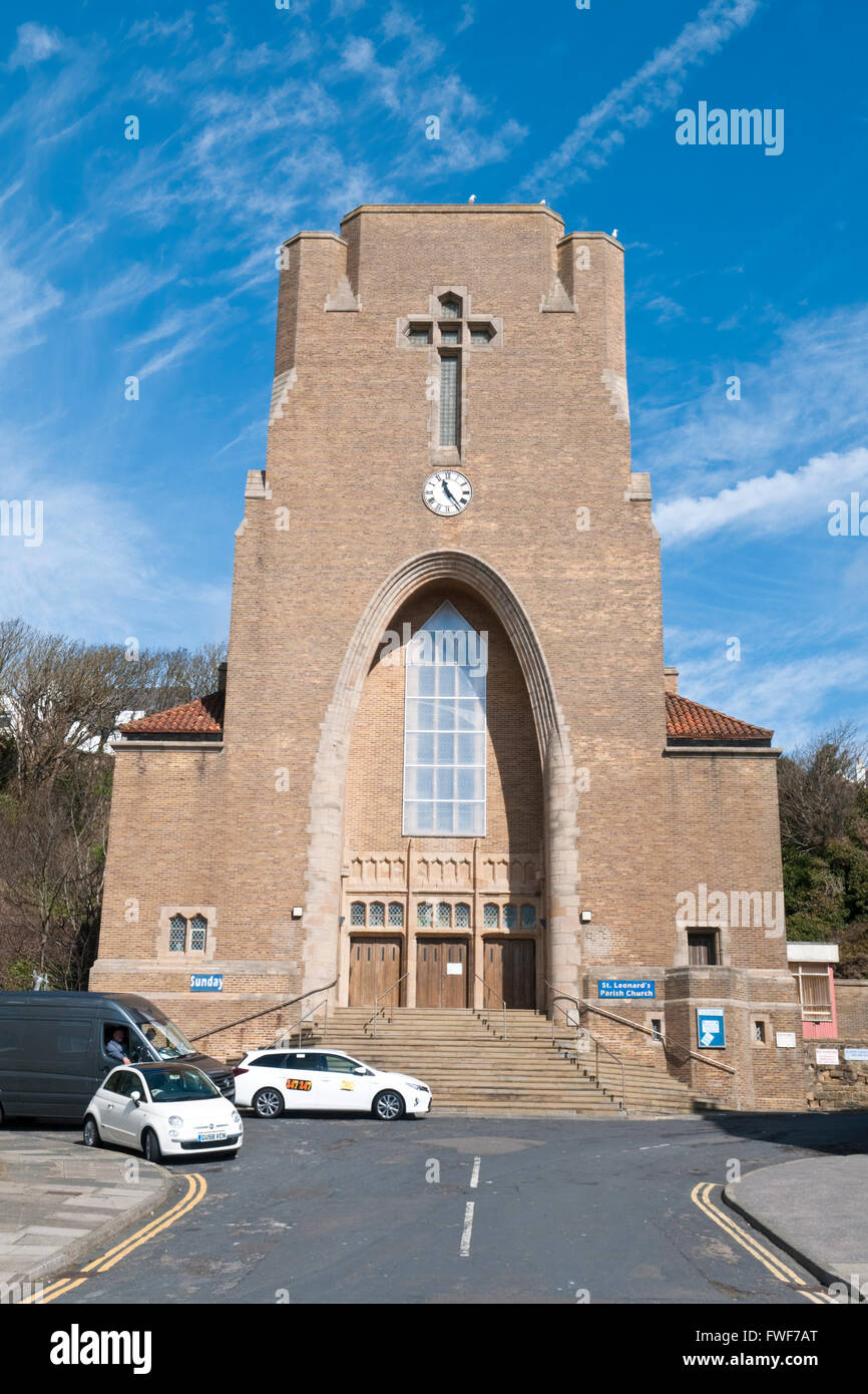 The front of St Leonards Parish Church, an Anglican church in St ...