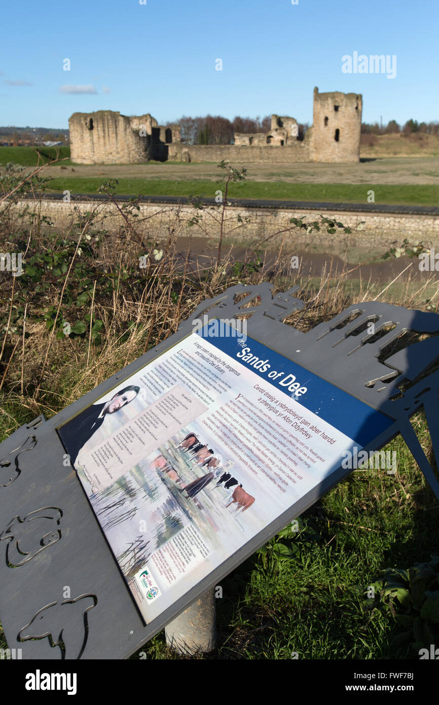 The Wales Coastal Path in North Wales. Picturesque view of a visitor ...