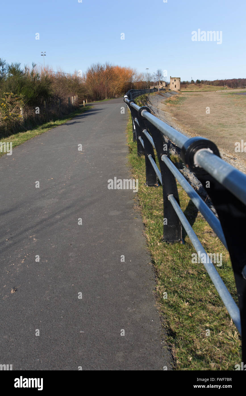 The Wales Coastal Path in North Wales. The Wales Coastal Path route ...