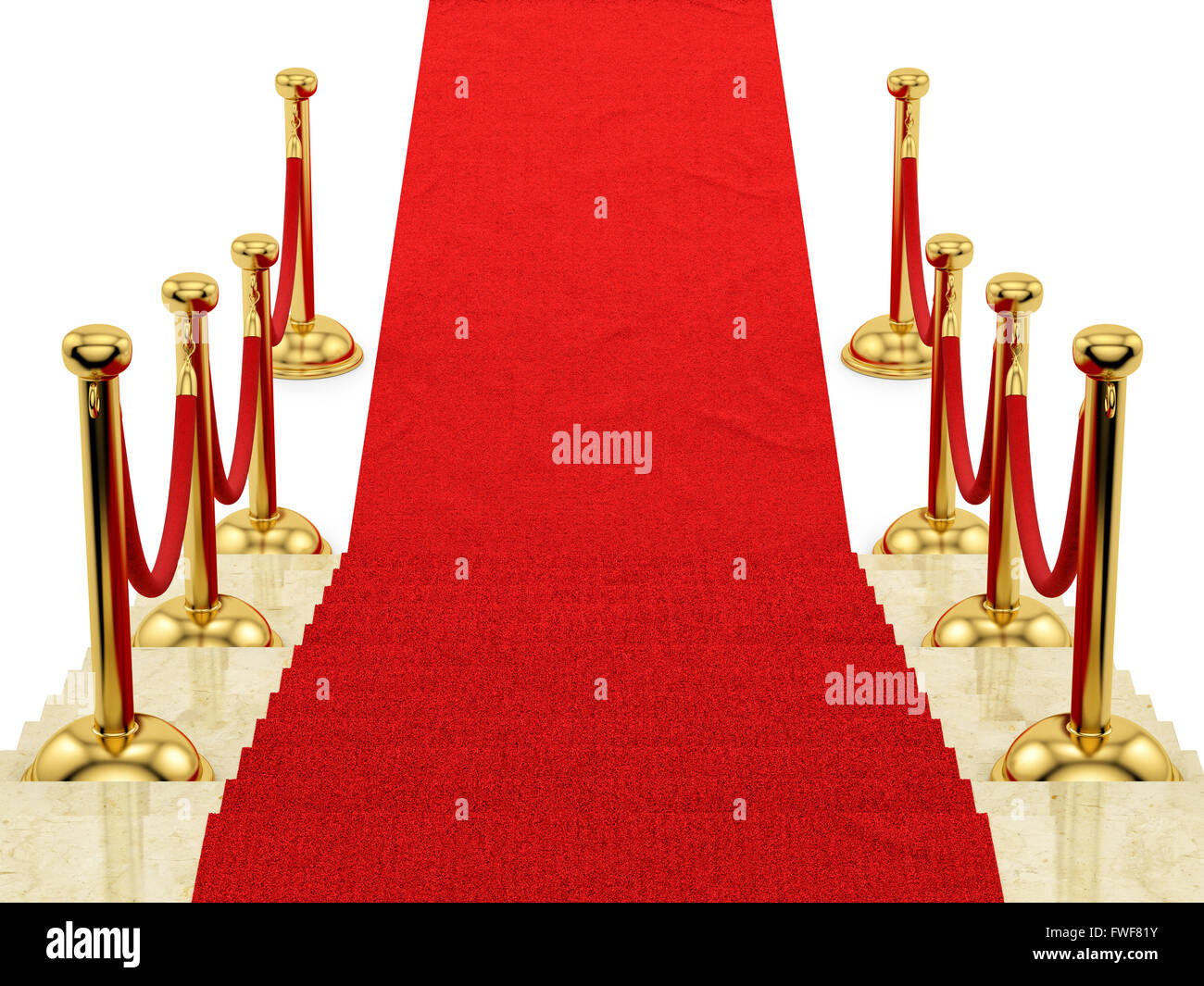 gold stanchions and a red carpet Stock Photo - Alamy