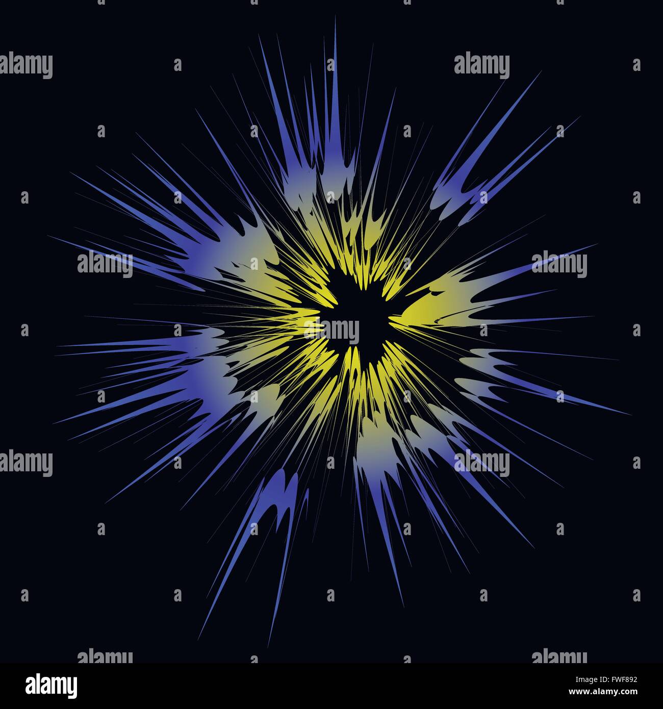 Explode Flash, Cartoon Explosion Stock Vector Image & Art - Alamy