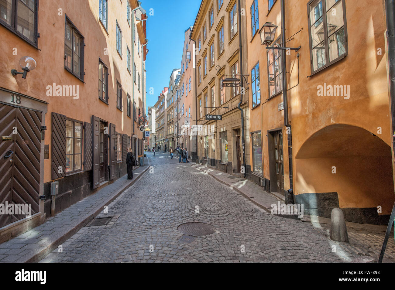 Springtime in the Old Town of Stockholm, Sweden Stock Photo - Alamy