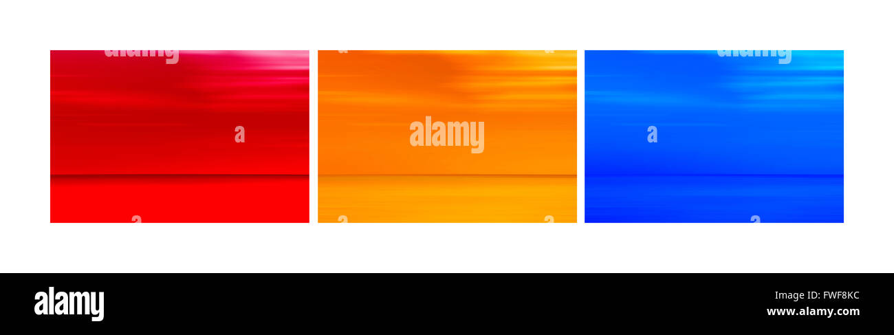 Blurred blue sky sea Cut Out Stock Images & Pictures - Alamy