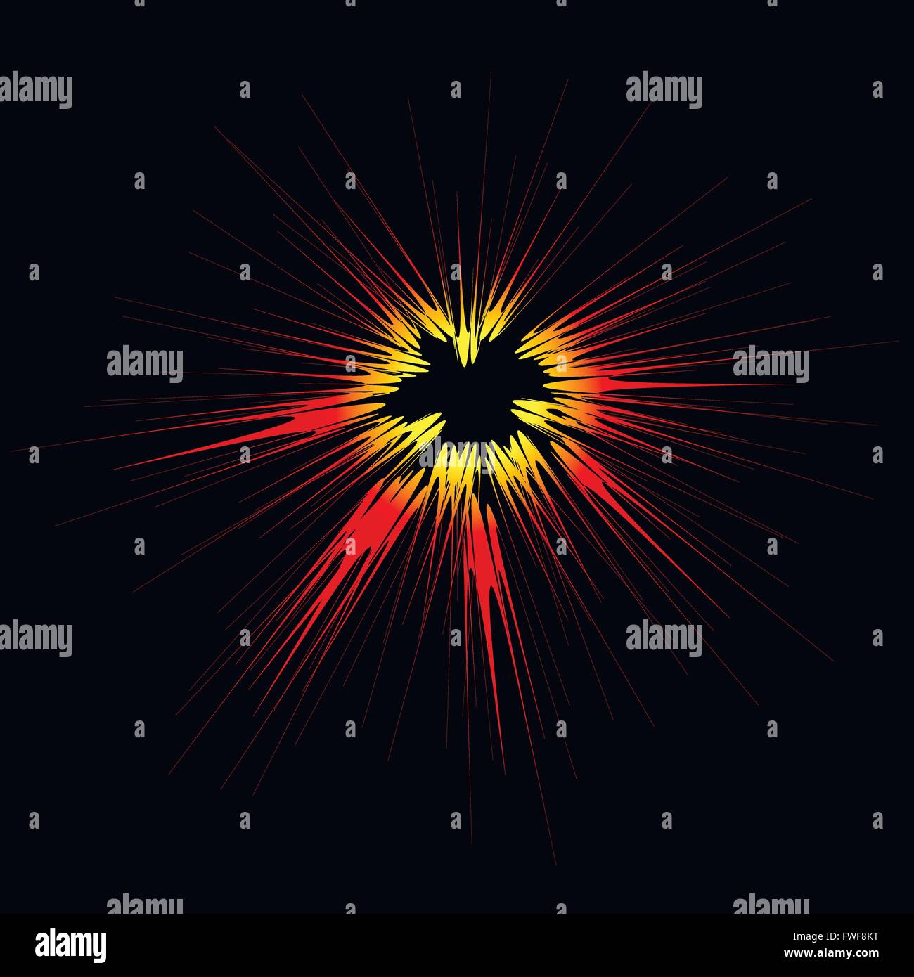 Explode Flash, Cartoon Explosion Stock Vector Image & Art - Alamy
