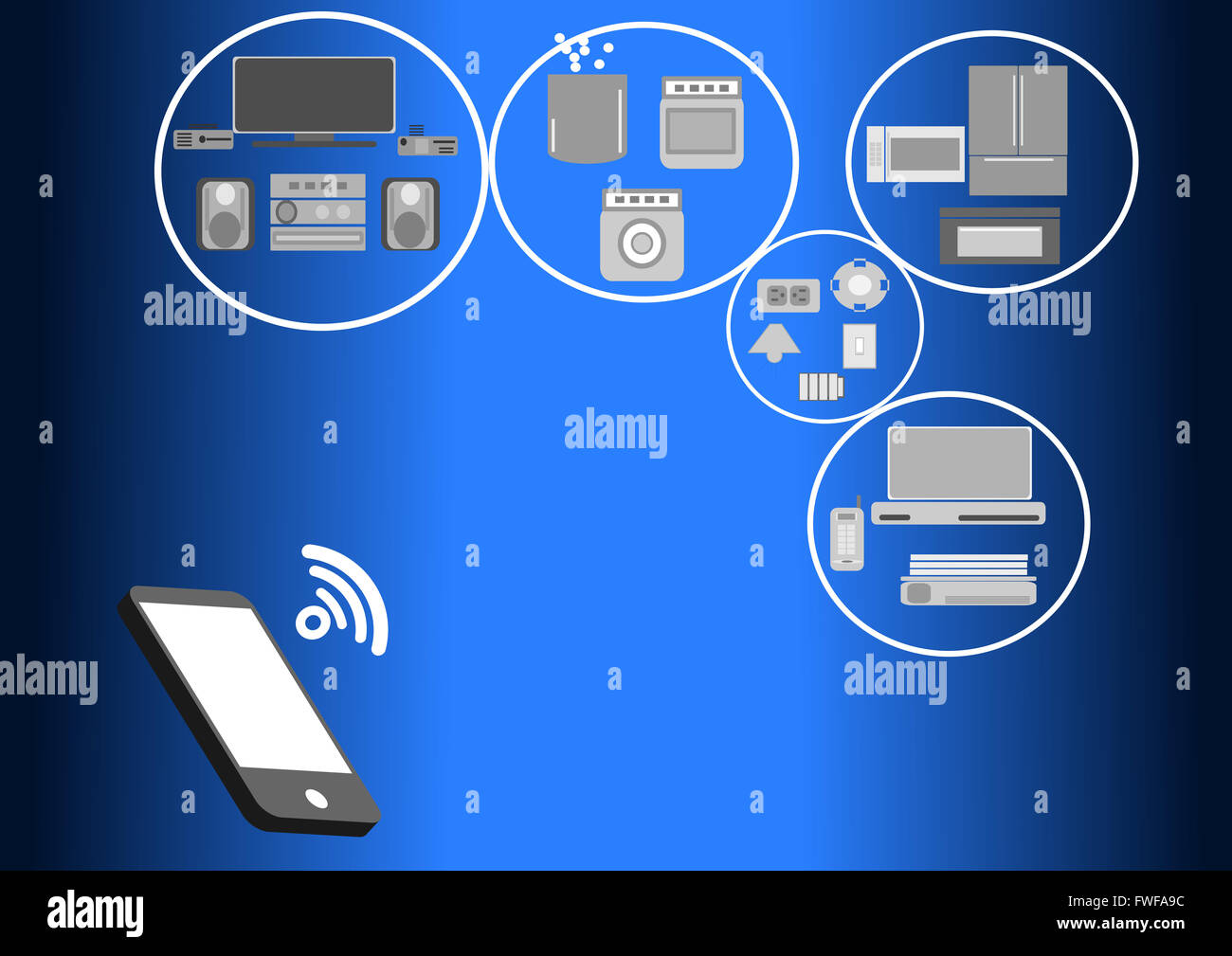 Mobility and inter connectivity. At home Stock Photo - Alamy