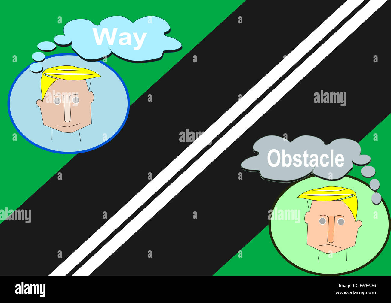 Obstacle or way Stock Photo - Alamy