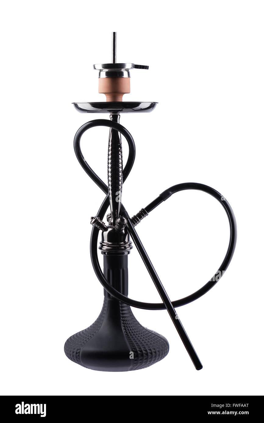 Modern hookah isolated on white background Stock Photo - Alamy