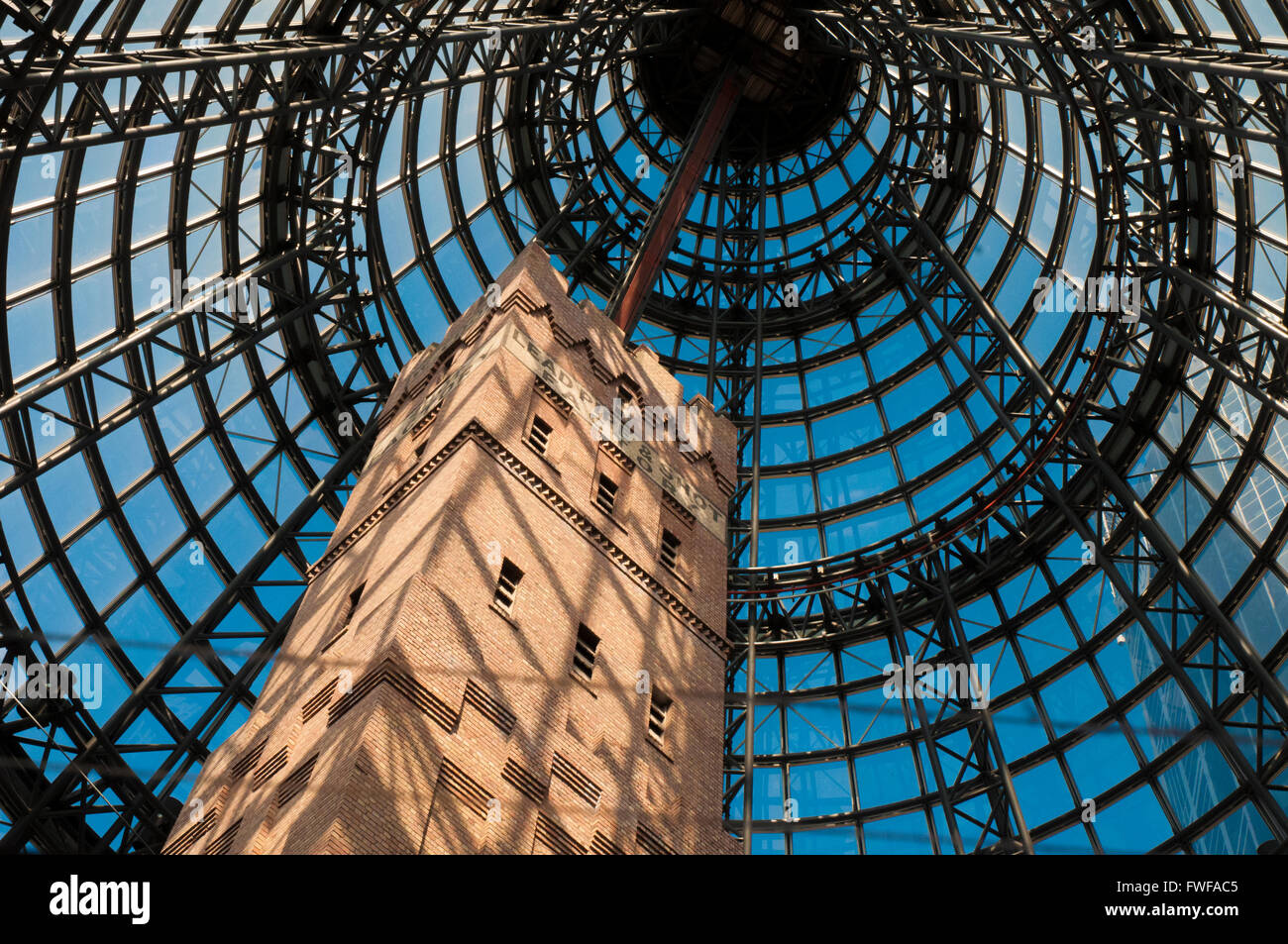 Historic shot tower preserved within the Melbourne Central shopping ...