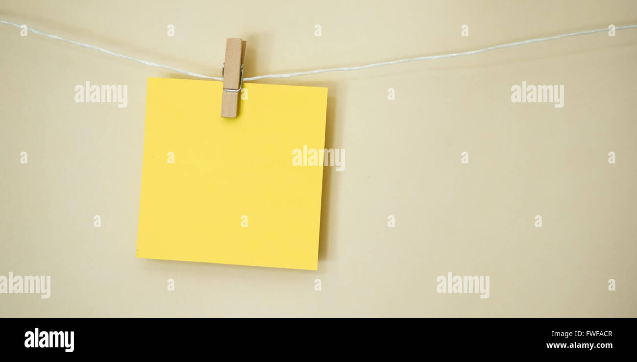 Colored Note Square Hanging Stock Photo - Alamy